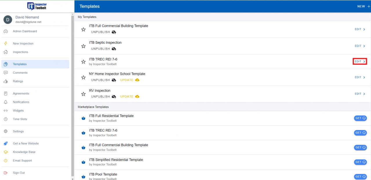 Using the TREC Template - Inspector Toolbelt Home Inspection Software App