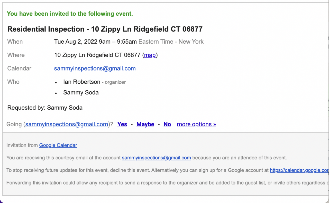Client View of Agreements and Invoices - Inspector Toolbelt Home ...