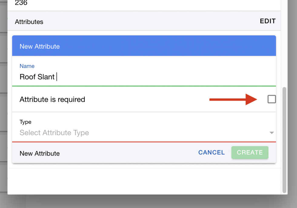 Marking an Attribute as Required - Inspector Toolbelt Home Inspection Software App