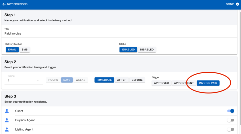 Invoice Paid Notification - Inspector Toolbelt Home Inspection Software App