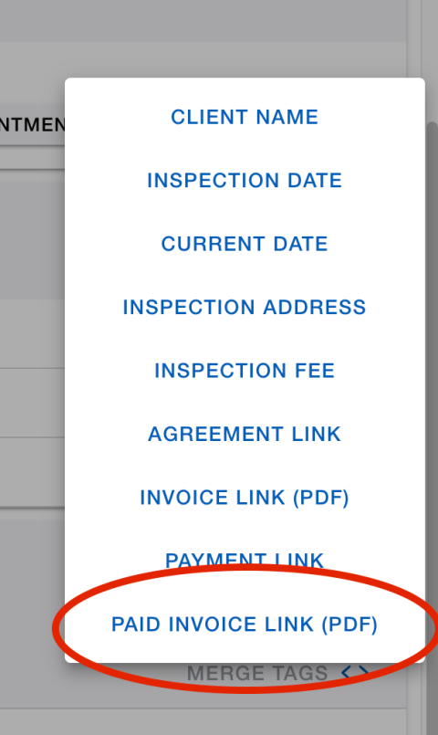 Invoice Paid Notification - Inspector Toolbelt Home Inspection Software App