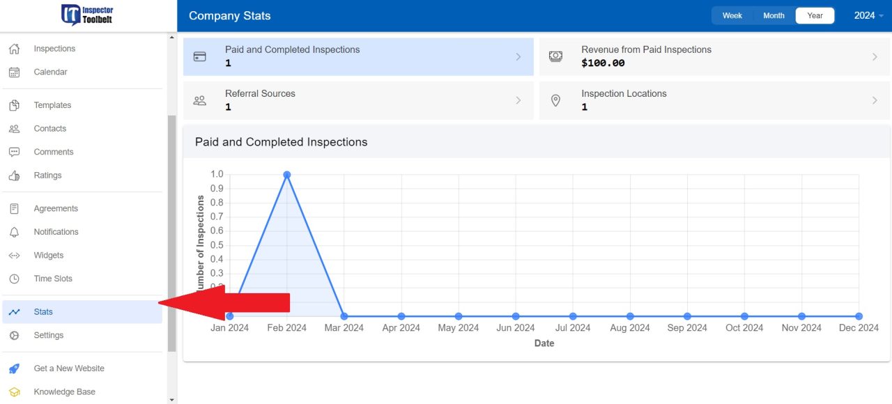 Company Stats - Inspector Toolbelt Home Inspection Software App