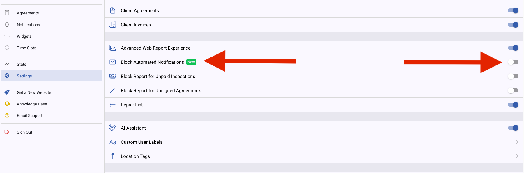 How to Block Notifications - Inspector Toolbelt Home Inspection ...