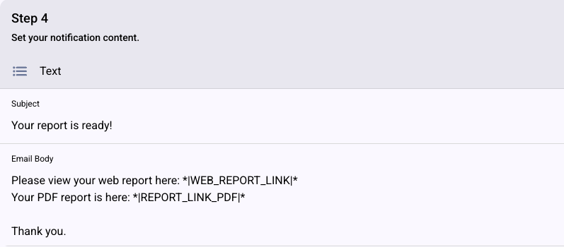 How to Set Up and Customize Your Report Delivery Notification ...